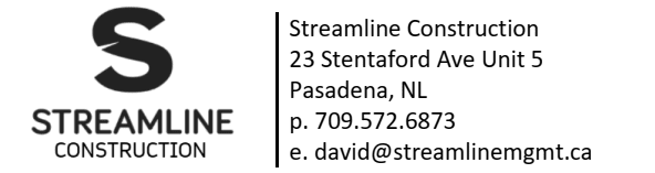 Streamline Construction - Town of Pasadena